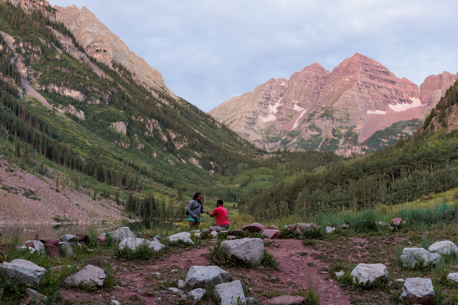 Maroon Bells Proposal - mountainmartaphotography.com